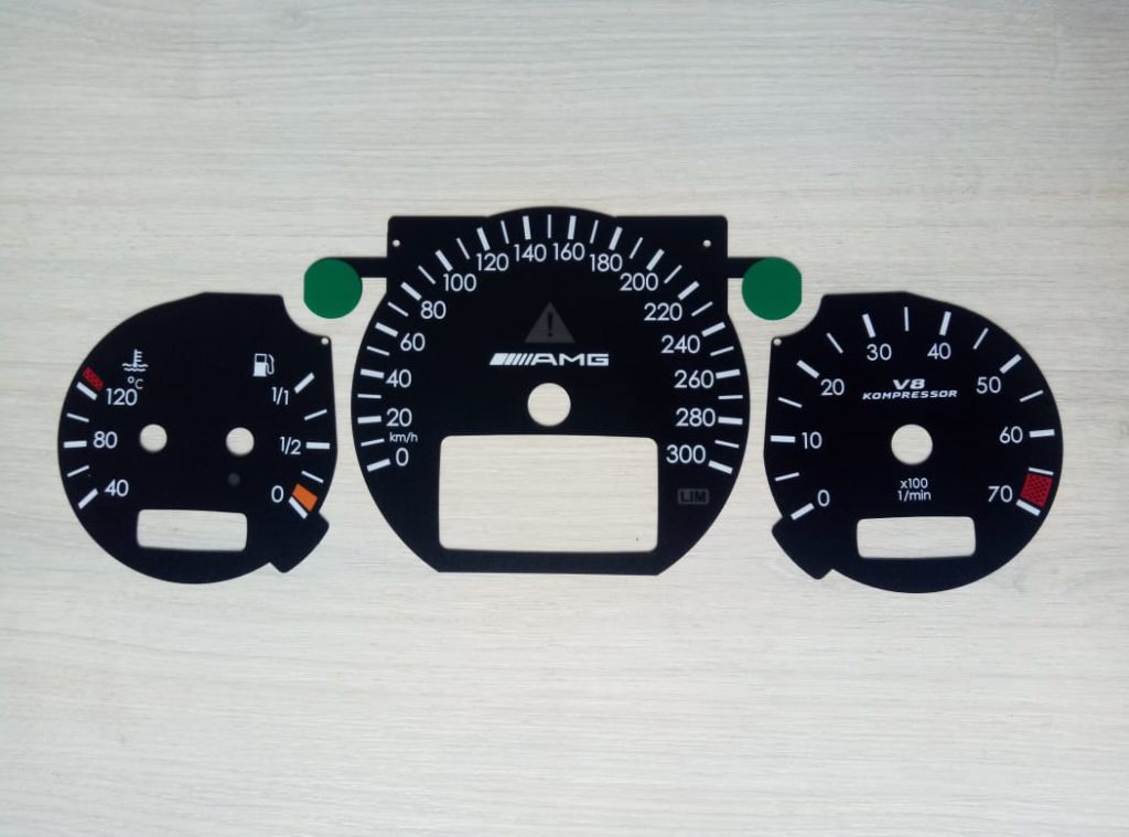 Dial for speedometer AMG Style Mercedes-Benz W210 Black. — Drezcar
