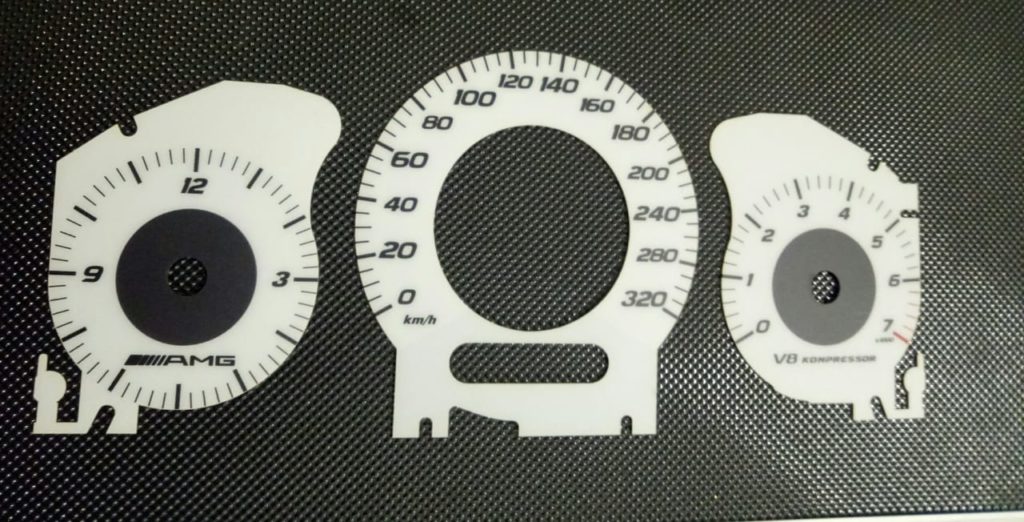 Dials for speedometer AMG Style Mercedes-Benz W211. — Drezcar