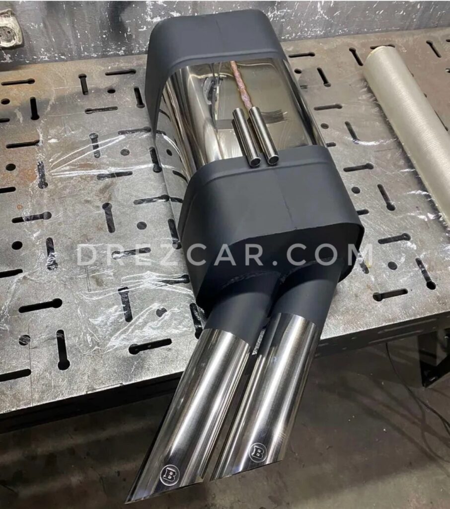 Muffler Brabus Mercedes-Benz W124 W140 W210 R129. — Drezcar